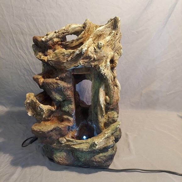 Other | 15 Tall 5tier Tabletop Rainforest Tree Trunk Waterfall Fountain ...